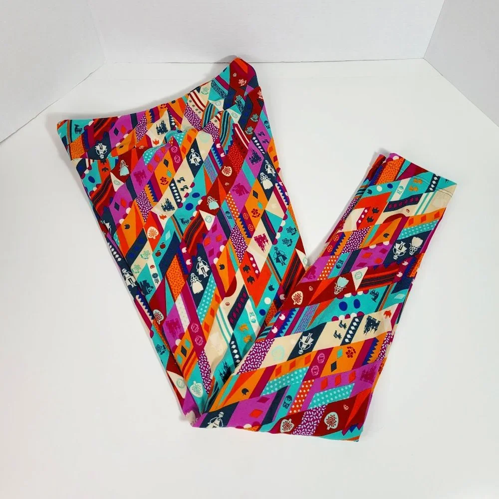 LuLaRoe | Pants & Jumpsuits | Lularoe Disney Tc2 Snow White Castle ...